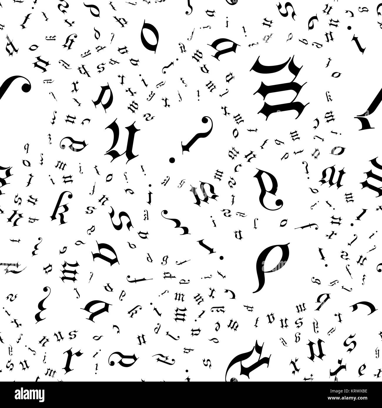 Seamless pattern English alphabet Stock Photo - Alamy