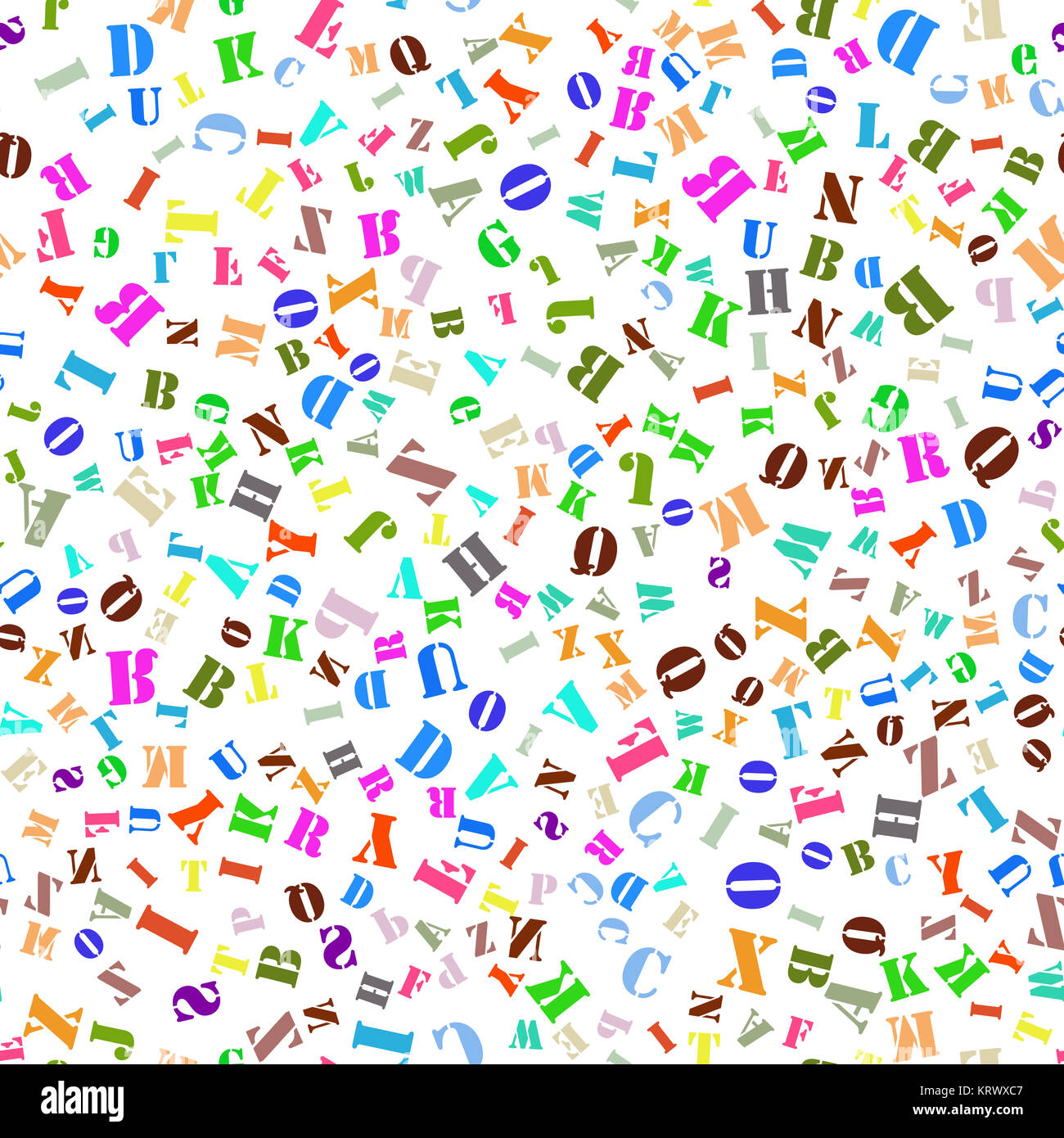 Seamless pattern English alphabet Stock Photo - Alamy
