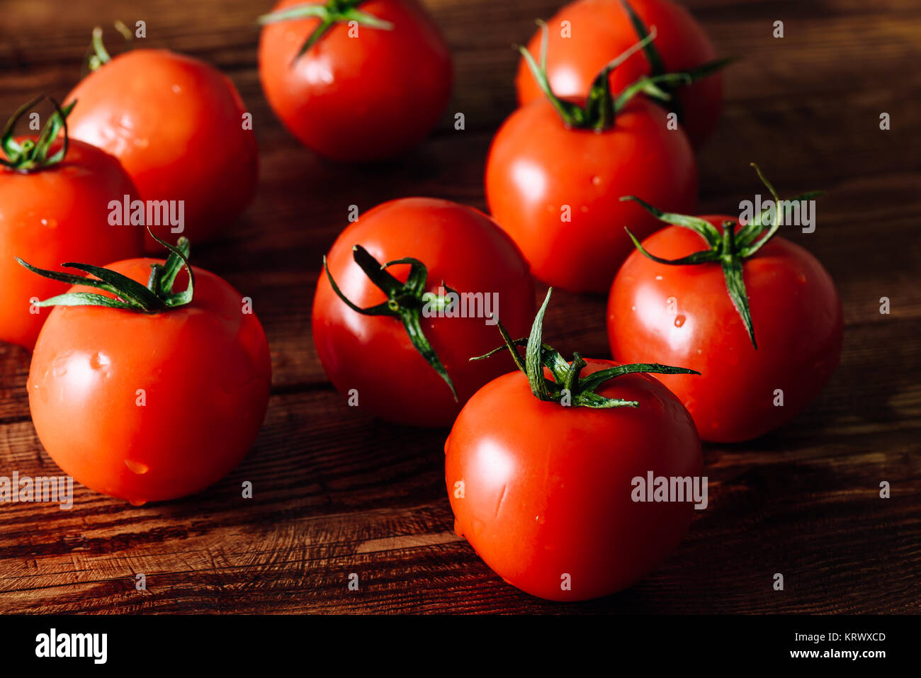 Fresh Ripe Tomatoes Stock Photo - Alamy