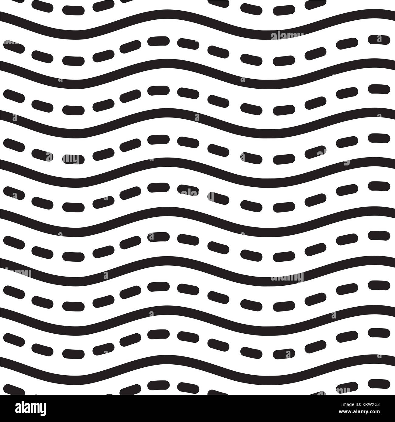 Universal seamless linear striped wave abstract pattern in black Stock ...