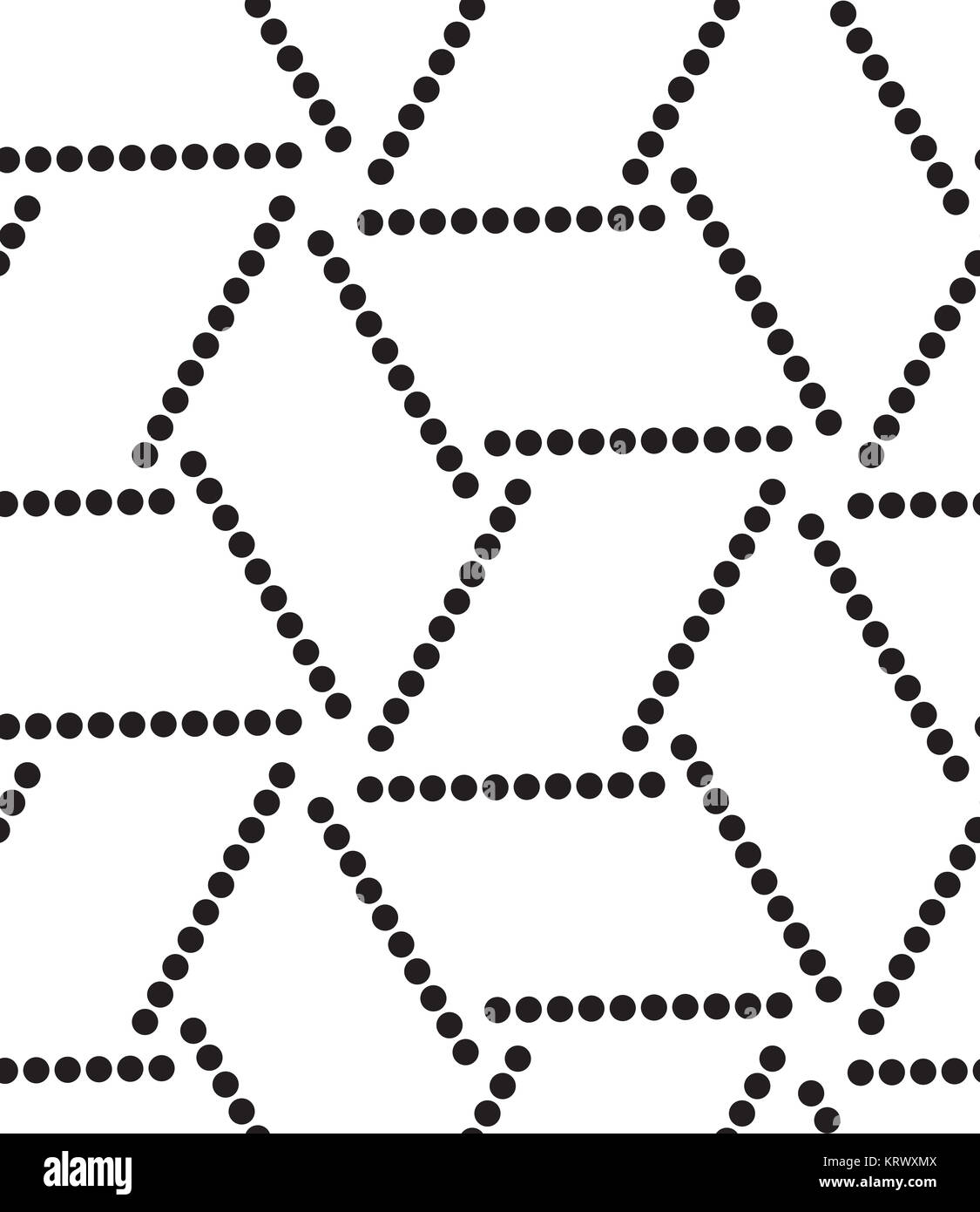 Vector seamless pattern. Modern geometric dots background Stock Photo ...