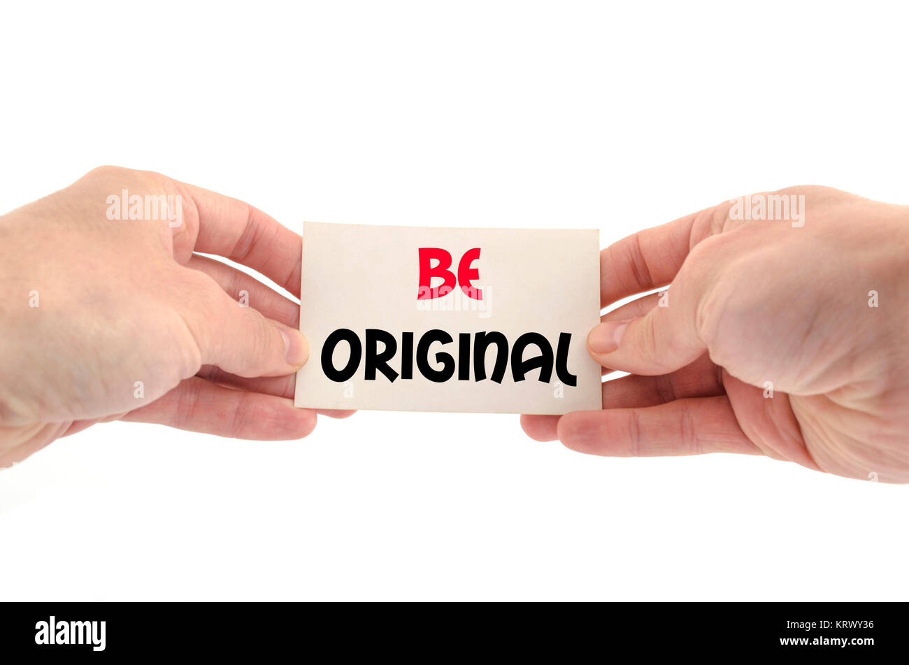 Be original text concept Stock Photo - Alamy