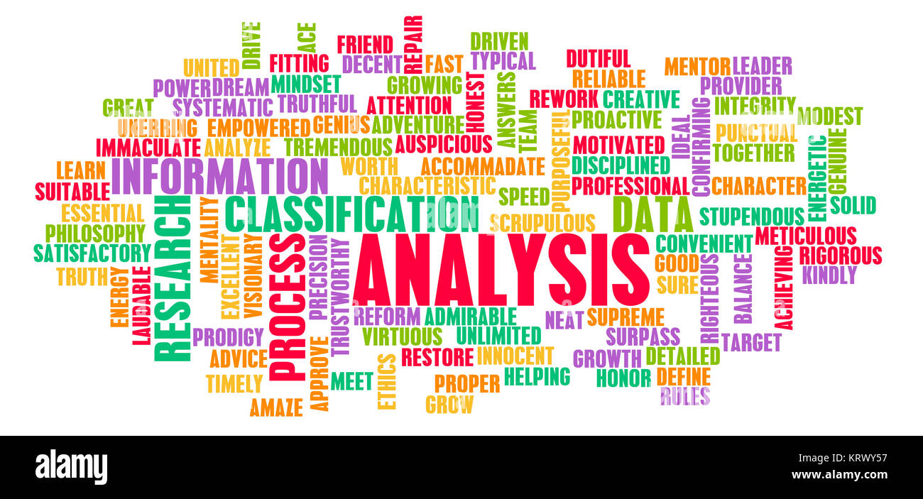 Analysis Word Cloud Concept Stock Photo - Alamy