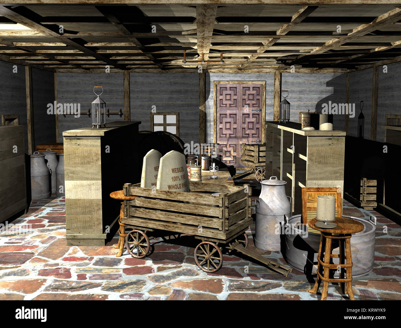 wild west shop Stock Photo - Alamy
