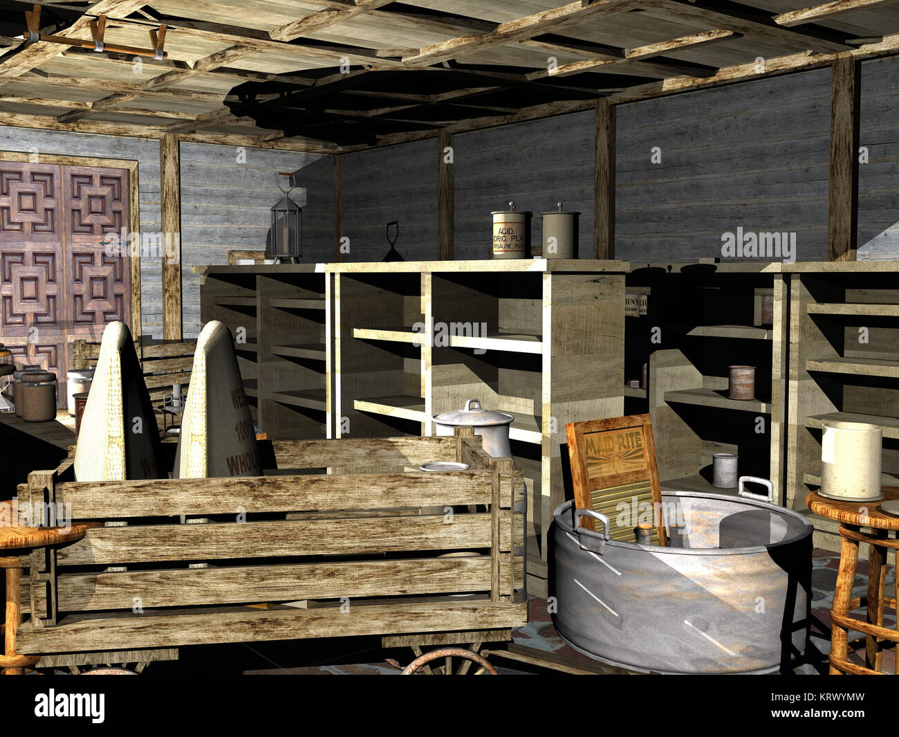 wild west shop Stock Photo - Alamy