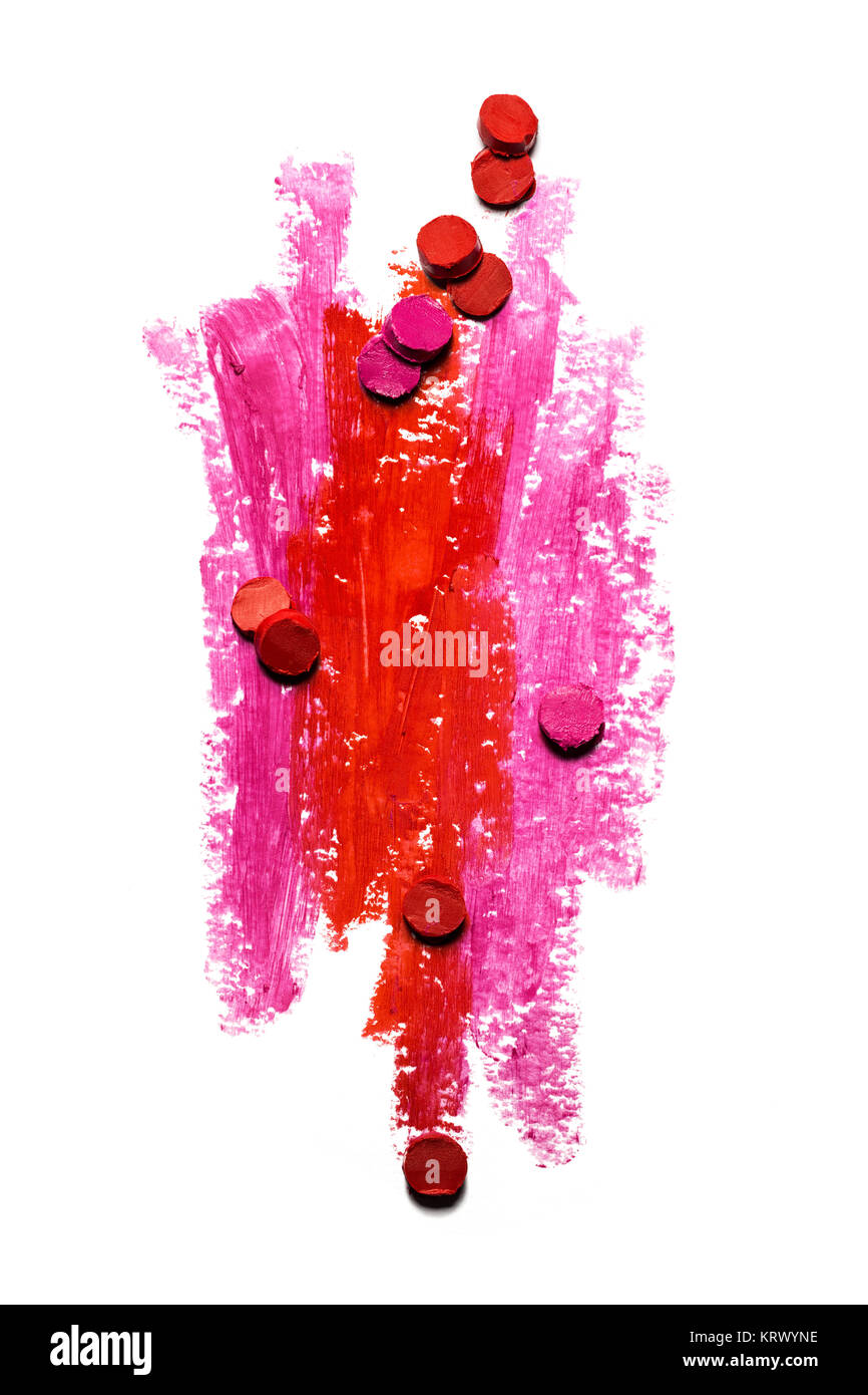 Bright pink lips Cut Out Stock Images & Pictures - Alamy