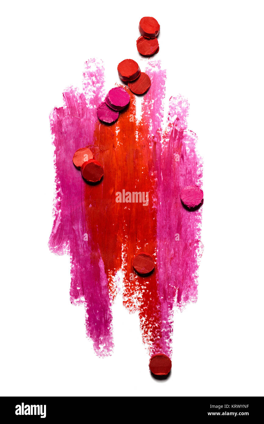 Bright pink lips Cut Out Stock Images & Pictures - Alamy