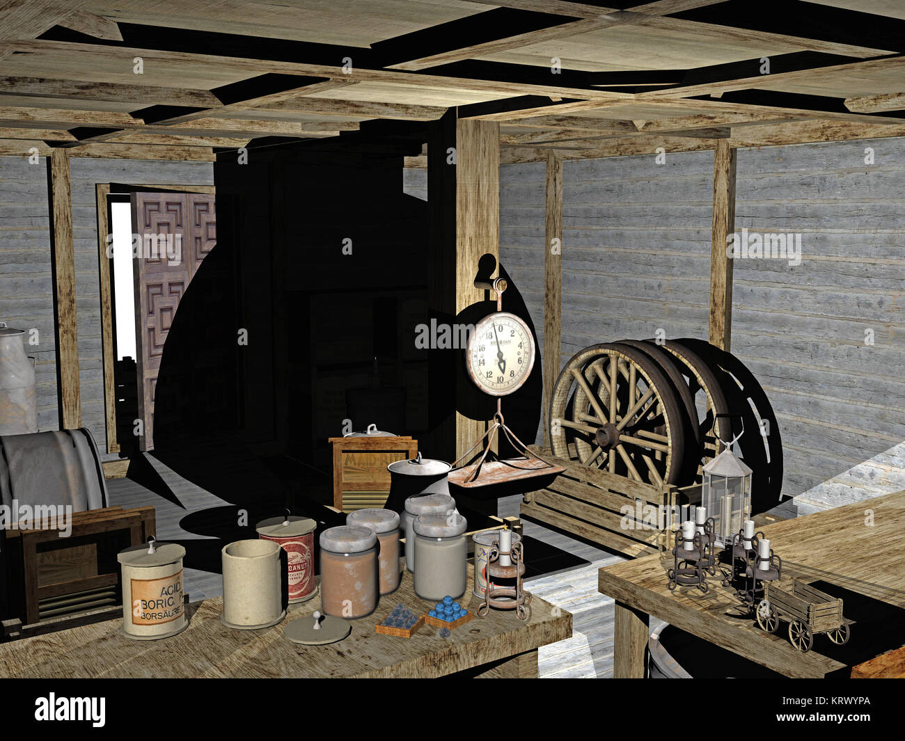 wild west shop Stock Photo - Alamy