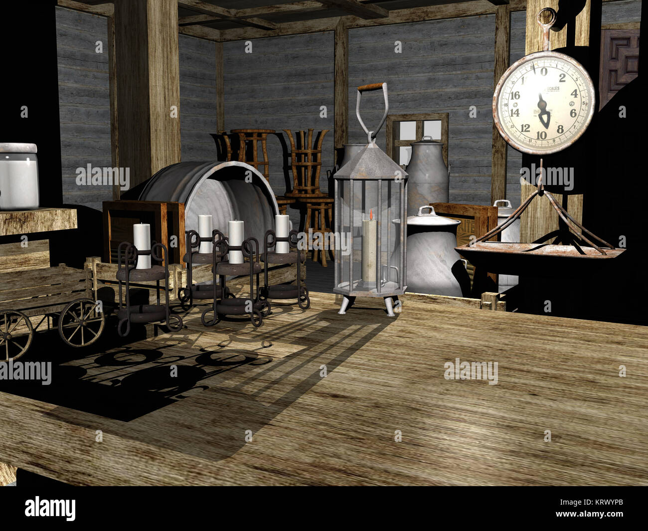 wild west shop Stock Photo - Alamy