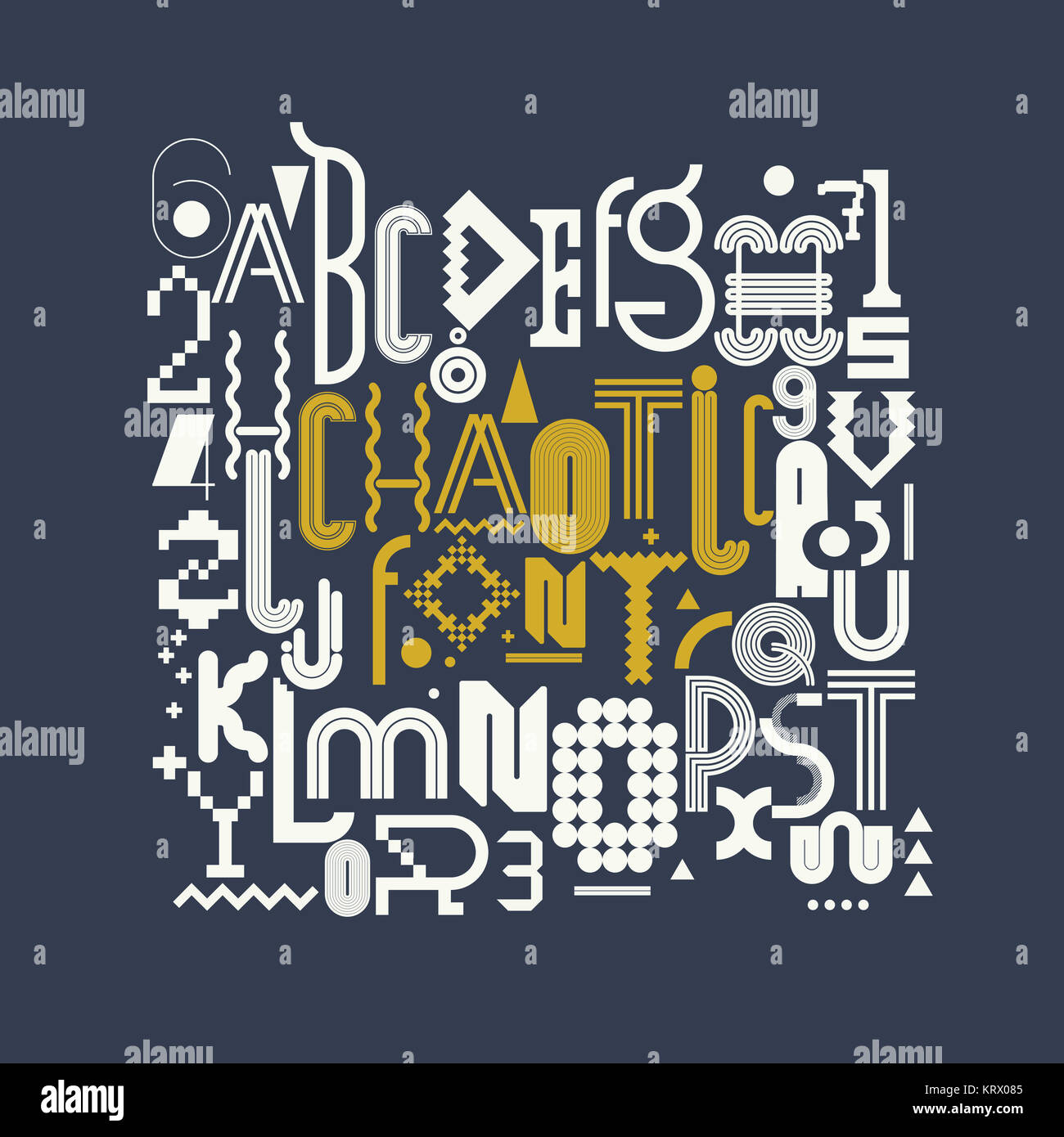 Retro futurism font hi-res stock photography and images - Alamy