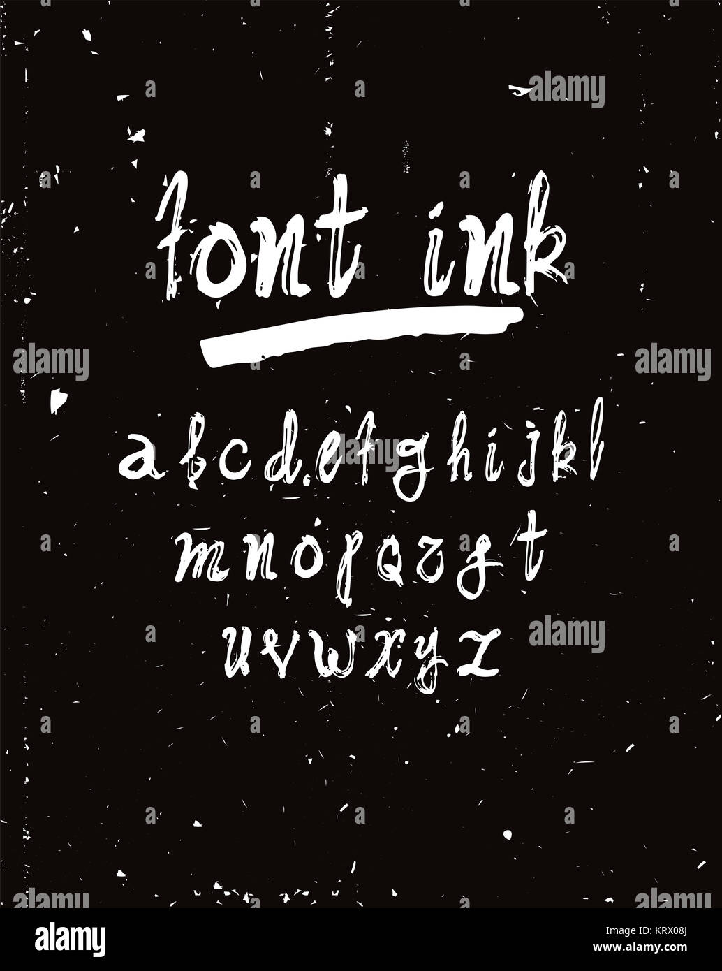 Hand written black capital letters hi-res stock photography and images ...