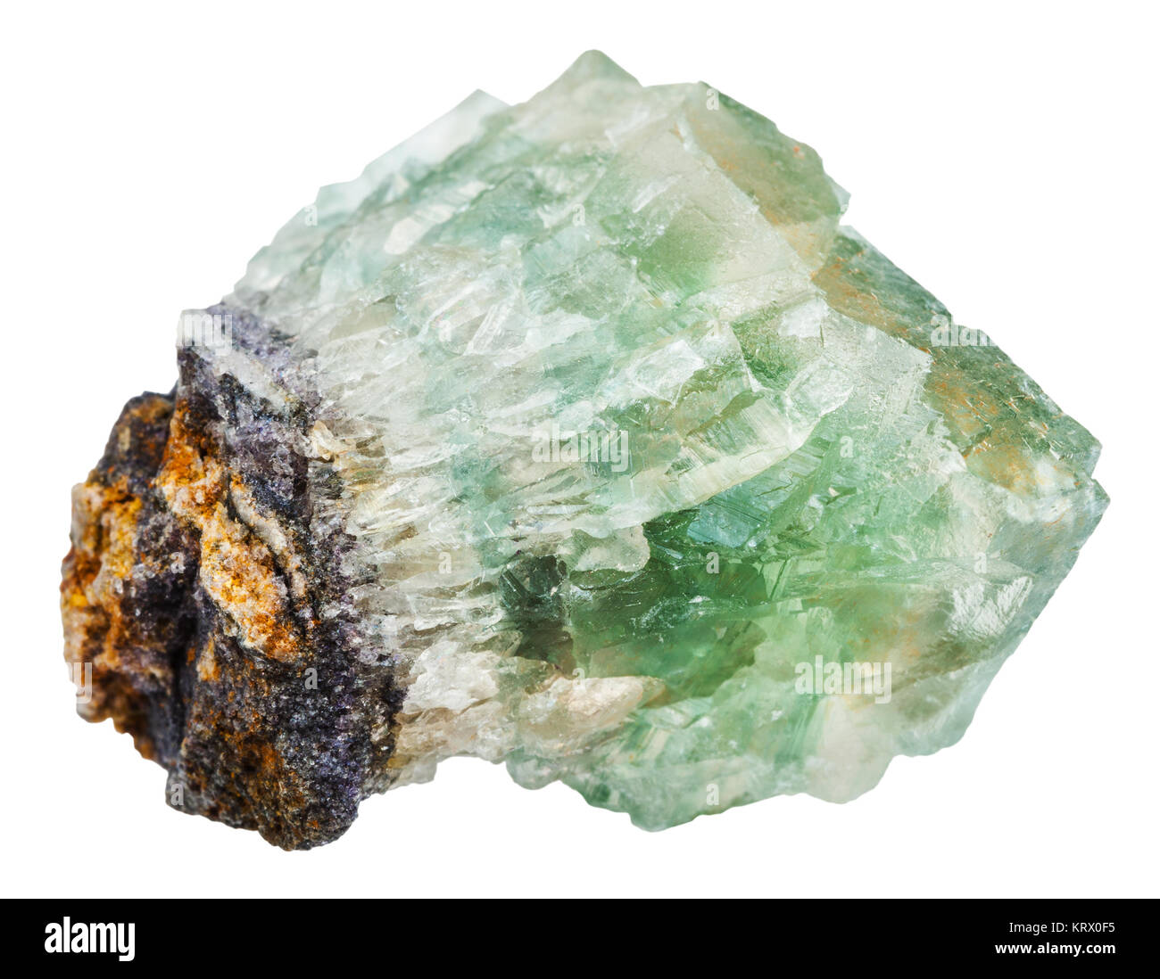Natural mineral fluorite crystals Cut Out Stock Images & Pictures - Alamy