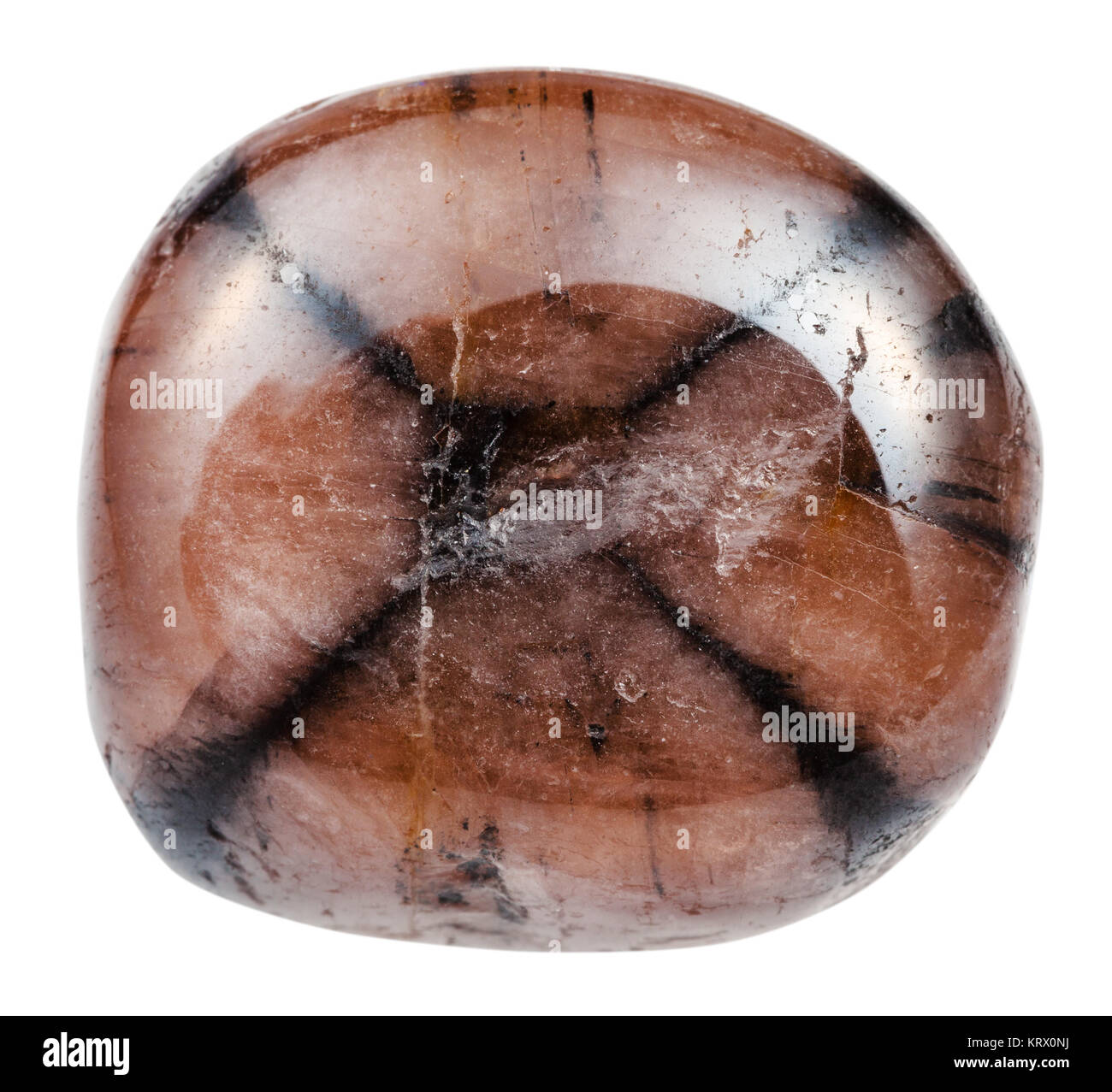 pebble of Chiastolite (Andalusite) stone Stock Photo - Alamy