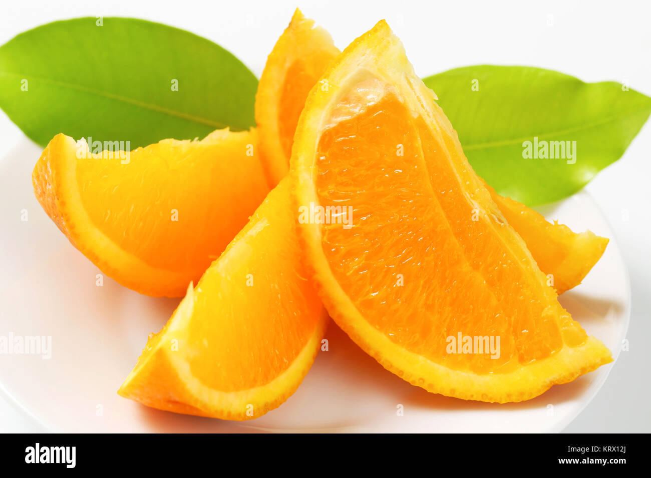 Fresh orange slices Stock Photo - Alamy
