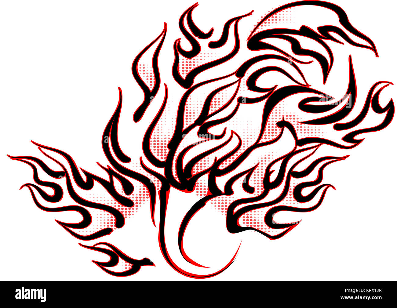 abstract tattoo flames Stock Photo - Alamy