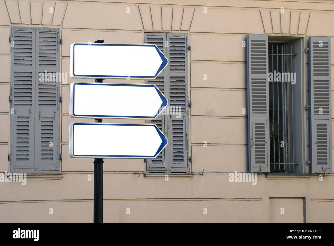 Street direction signs Stock Photo - Alamy
