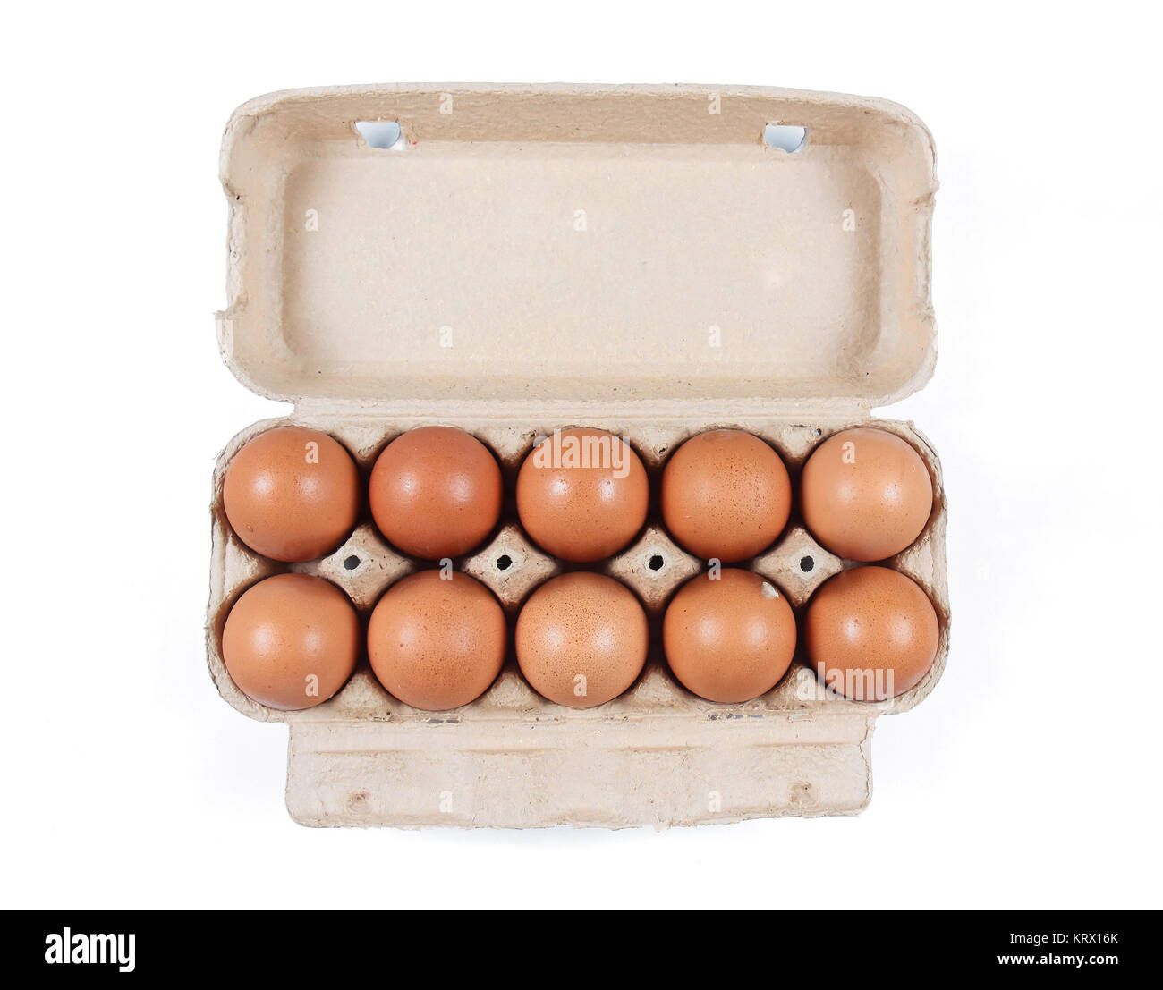 Ten eggs package Cut Out Stock Images & Pictures - Alamy
