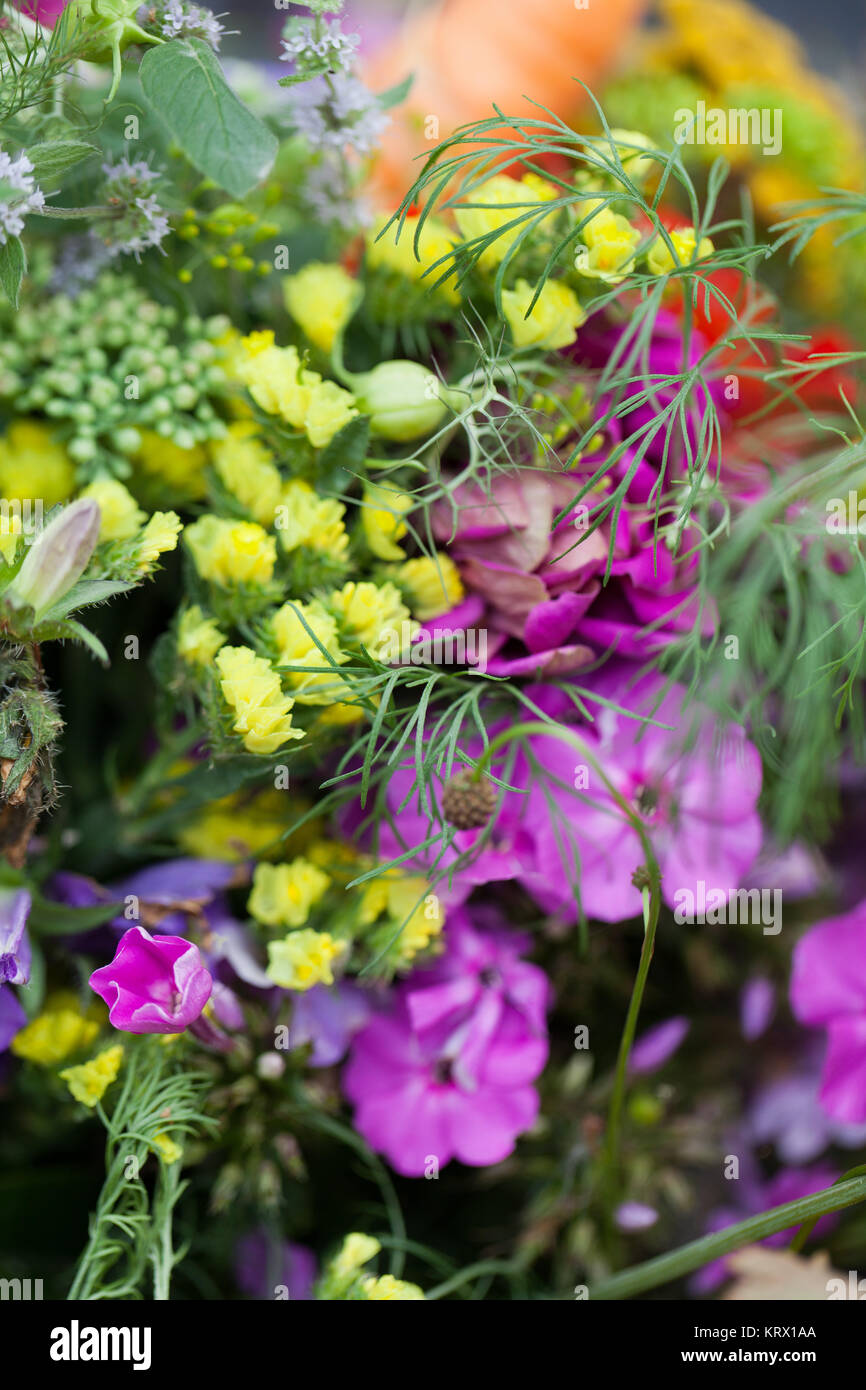 beautiful bouquets of flowers and herbs Stock Photo - Alamy