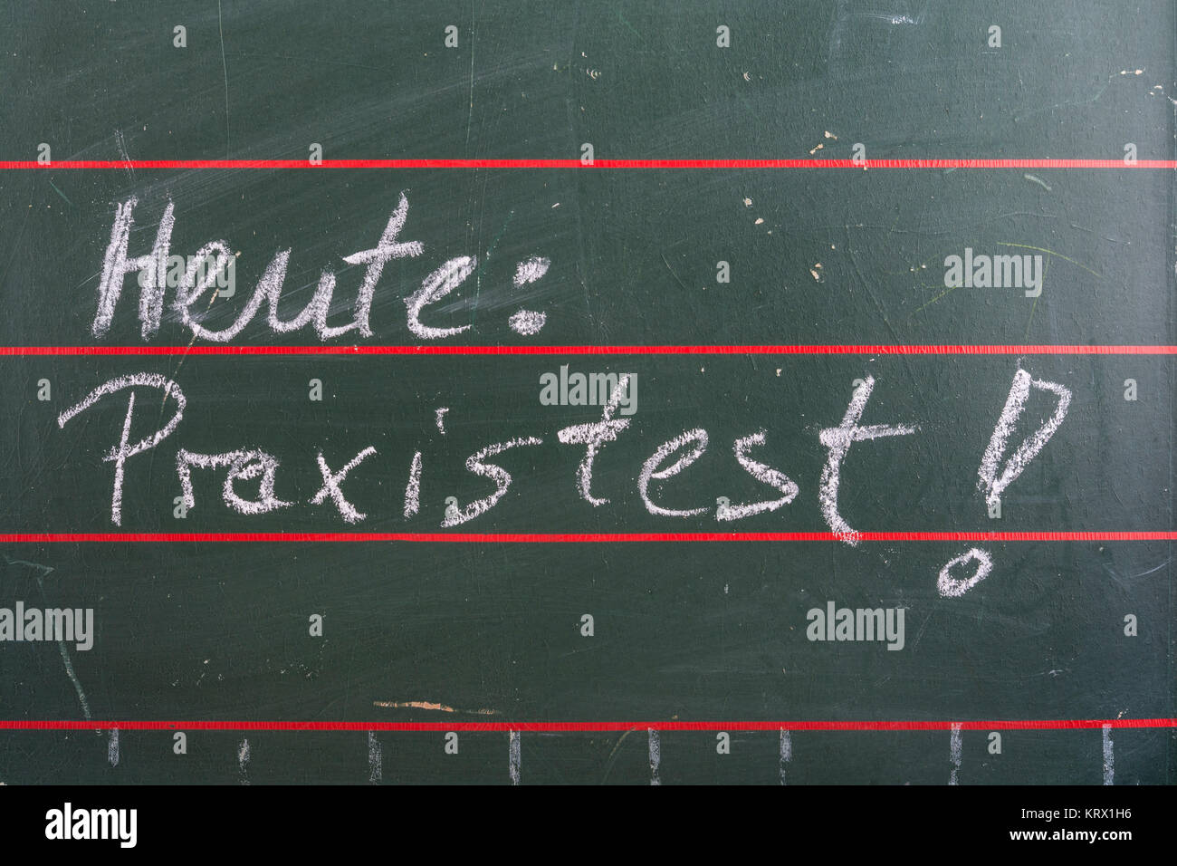 today practice test Stock Photo - Alamy