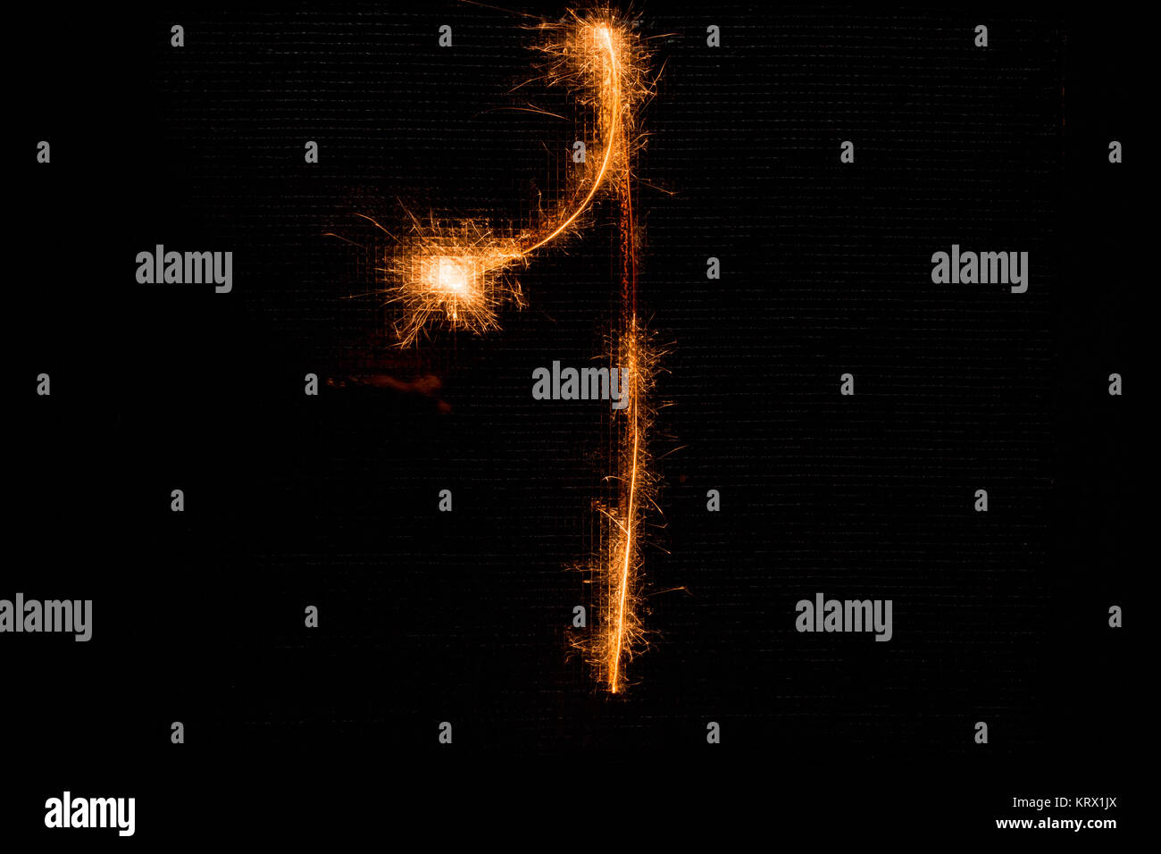 Number fire flames font one hi-res stock photography and images - Alamy
