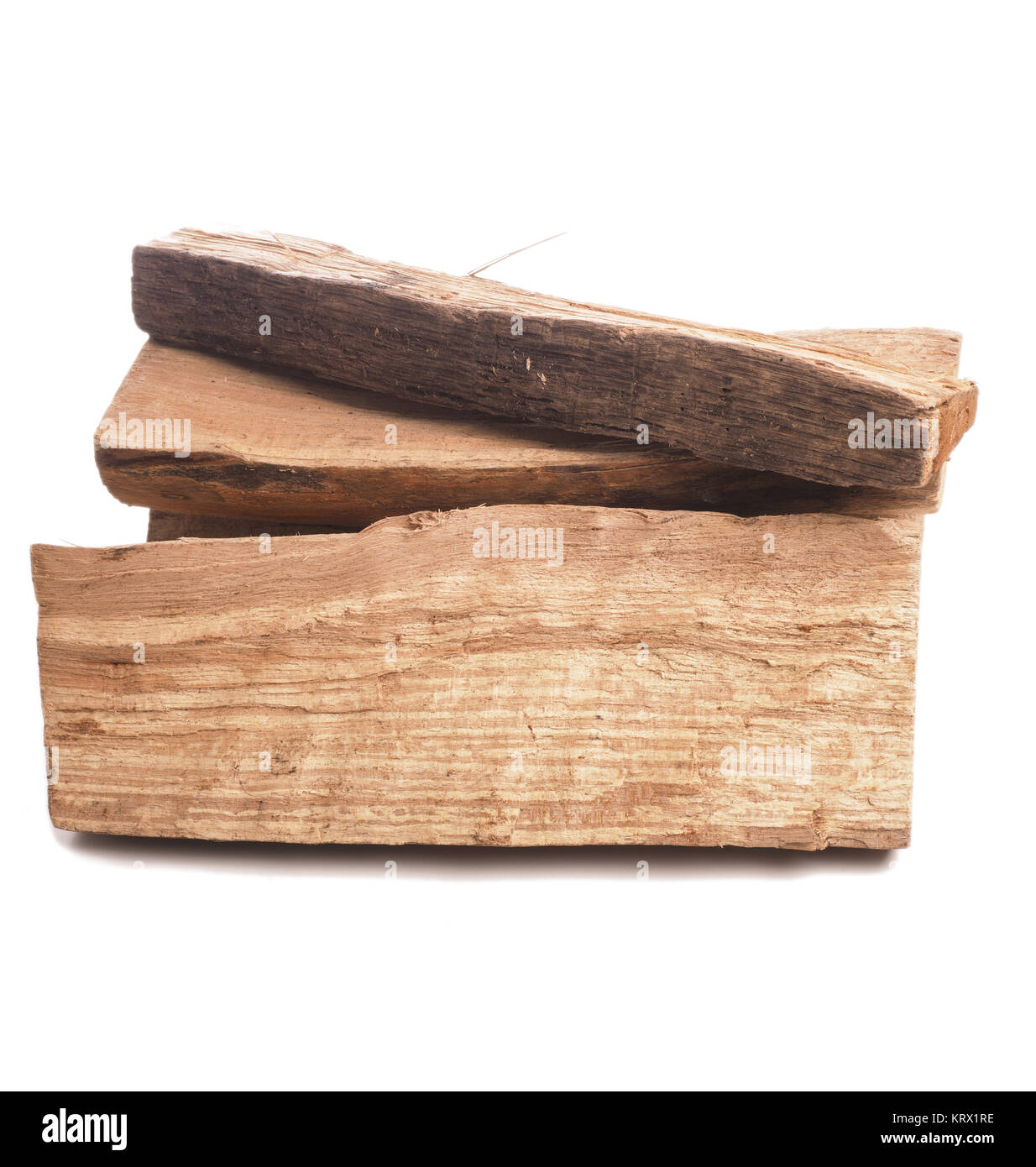 Beech fire wood on a white background Stock Photo - Alamy