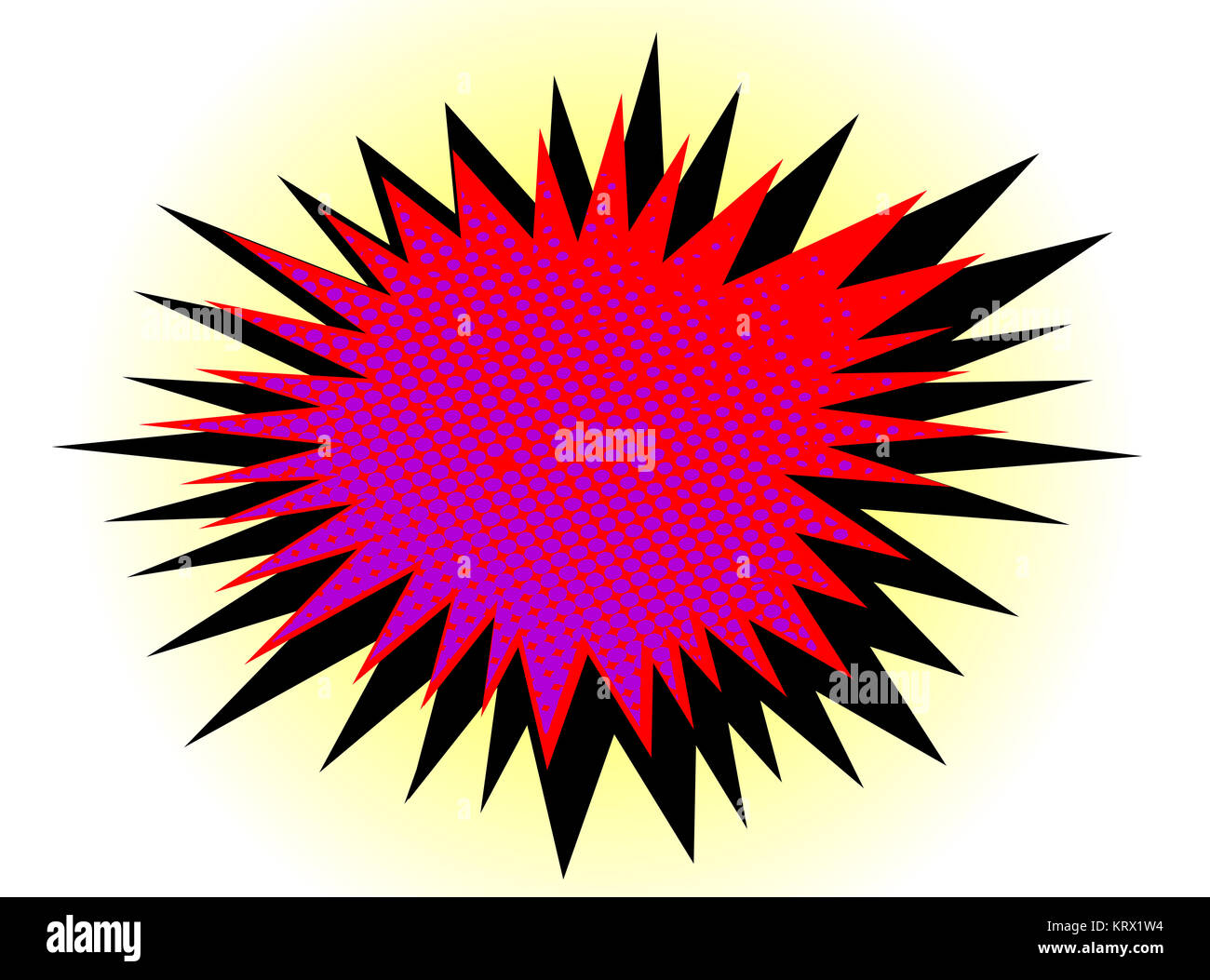 Cartoon Purple Splash Stock Photo - Alamy