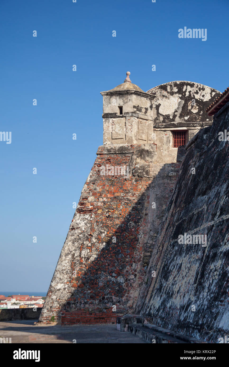 San Felipe Castle in Cartagena de Indias Castillo de San Felipe Stock ...
