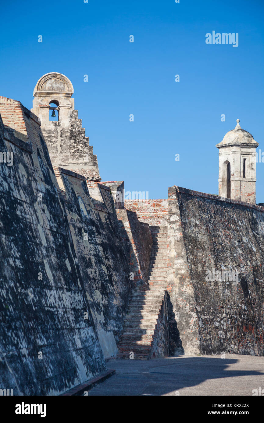 San Felipe Castle in Cartagena de Indias Castillo de San Felipe Stock ...