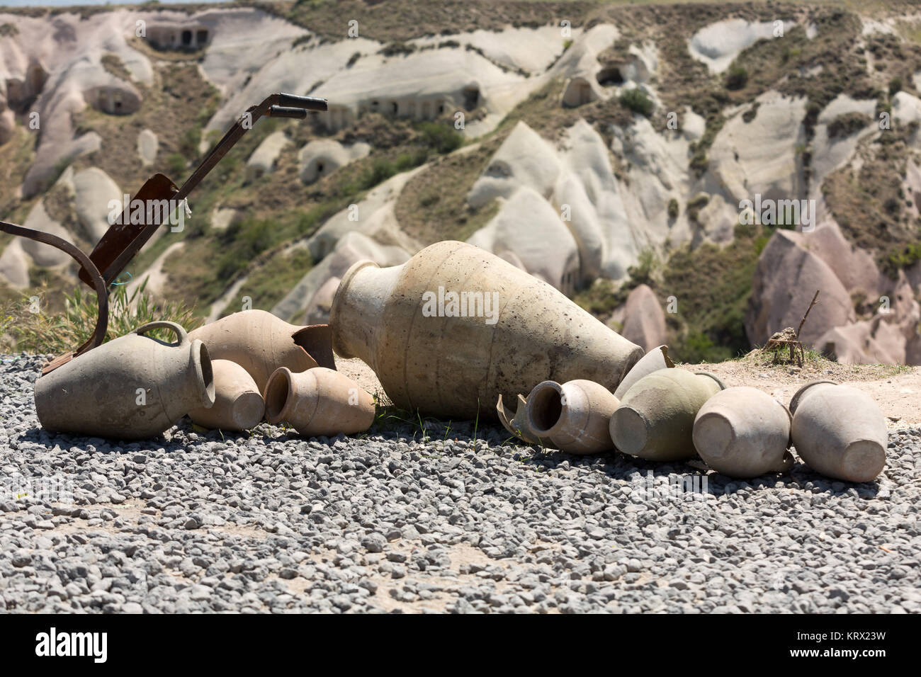 old ceramic pots in Cappadocia, Turkey Stock Photo - Alamy
