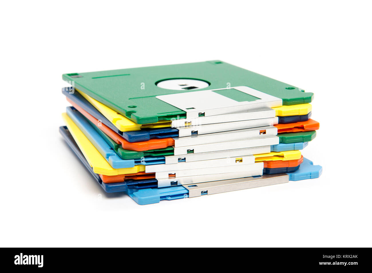 Stack of colored floppy disks Stock Photo - Alamy