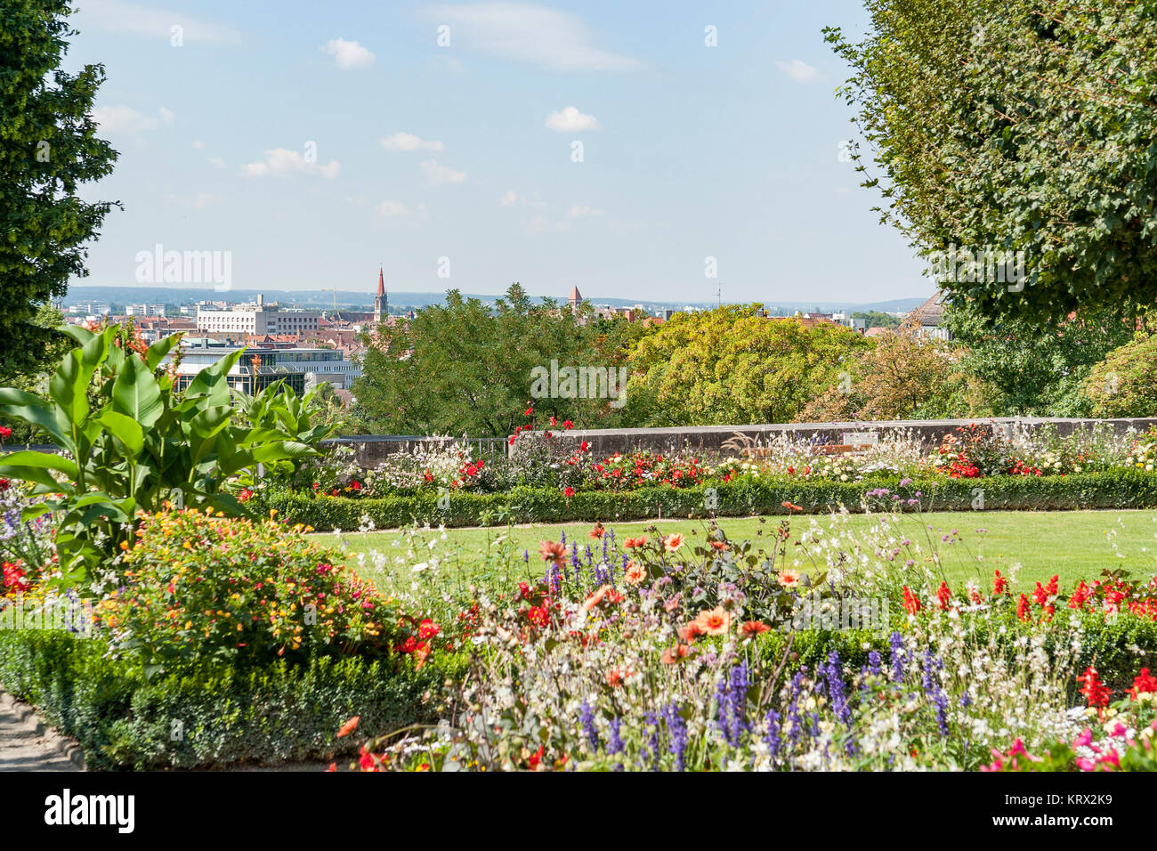 idyllic park scenery at Nuremberg in the german state of Bavaria Stock ...
