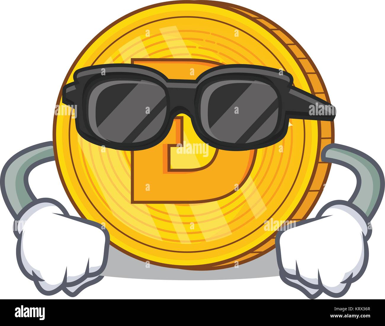Super cool Dodgecoin character cartoon style Stock Vector Image & Art ...