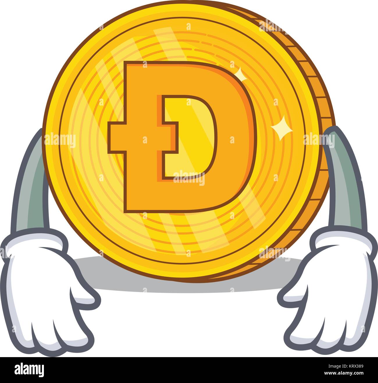 Afraid Dodgecoin character cartoon style Stock Vector Image & Art - Alamy