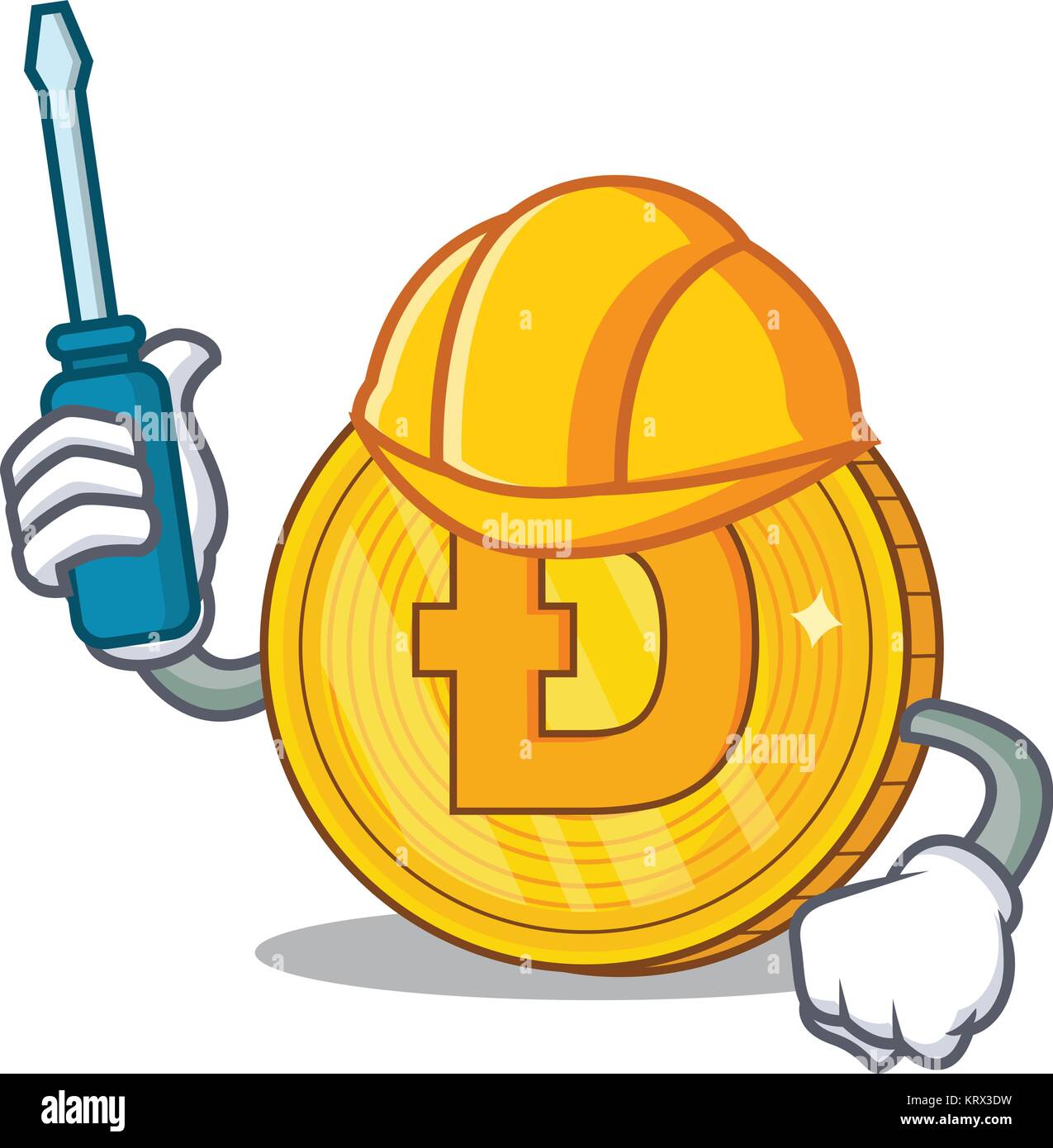 Automotive Dodgecoin character cartoon style Stock Vector Image & Art ...