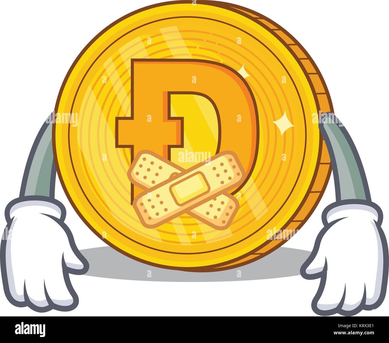 Silent Dodgecoin character cartoon style Stock Vector Image & Art - Alamy