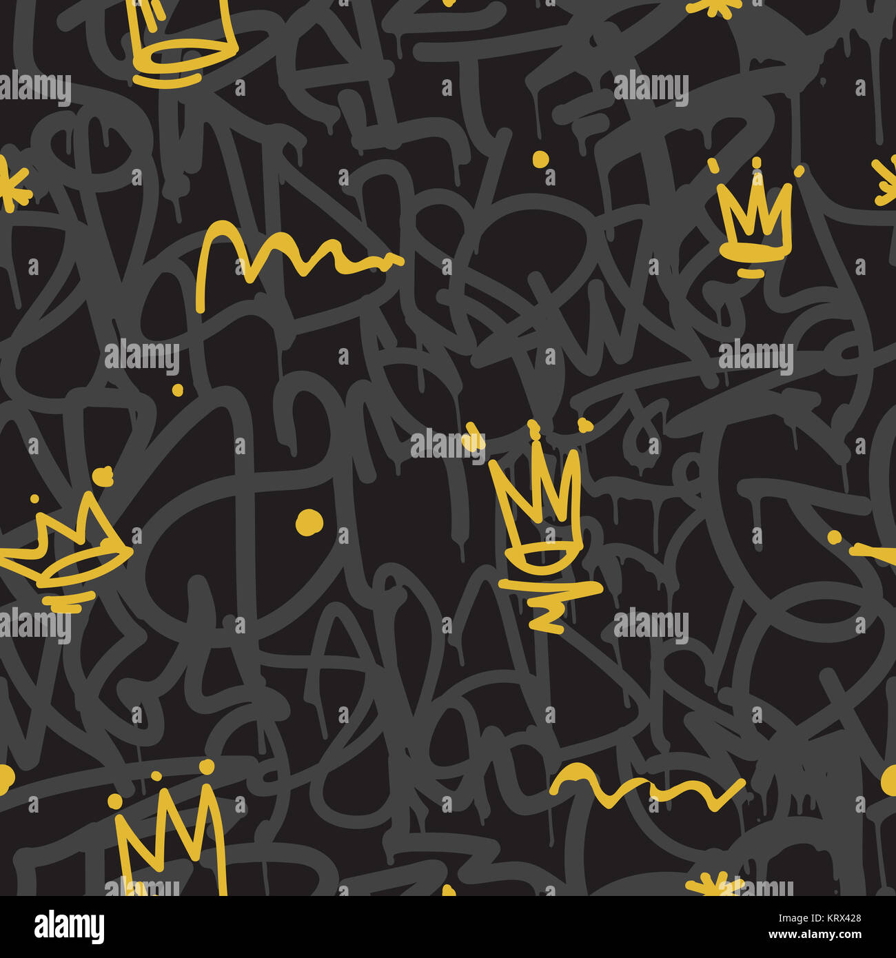 Graffiti seamless pattern Stock Photo - Alamy