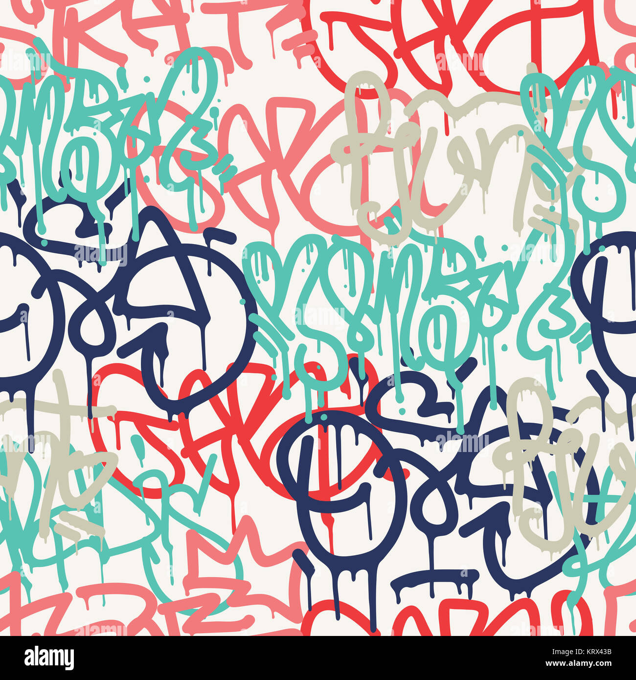 Graffiti background seamless pattern Stock Photo - Alamy