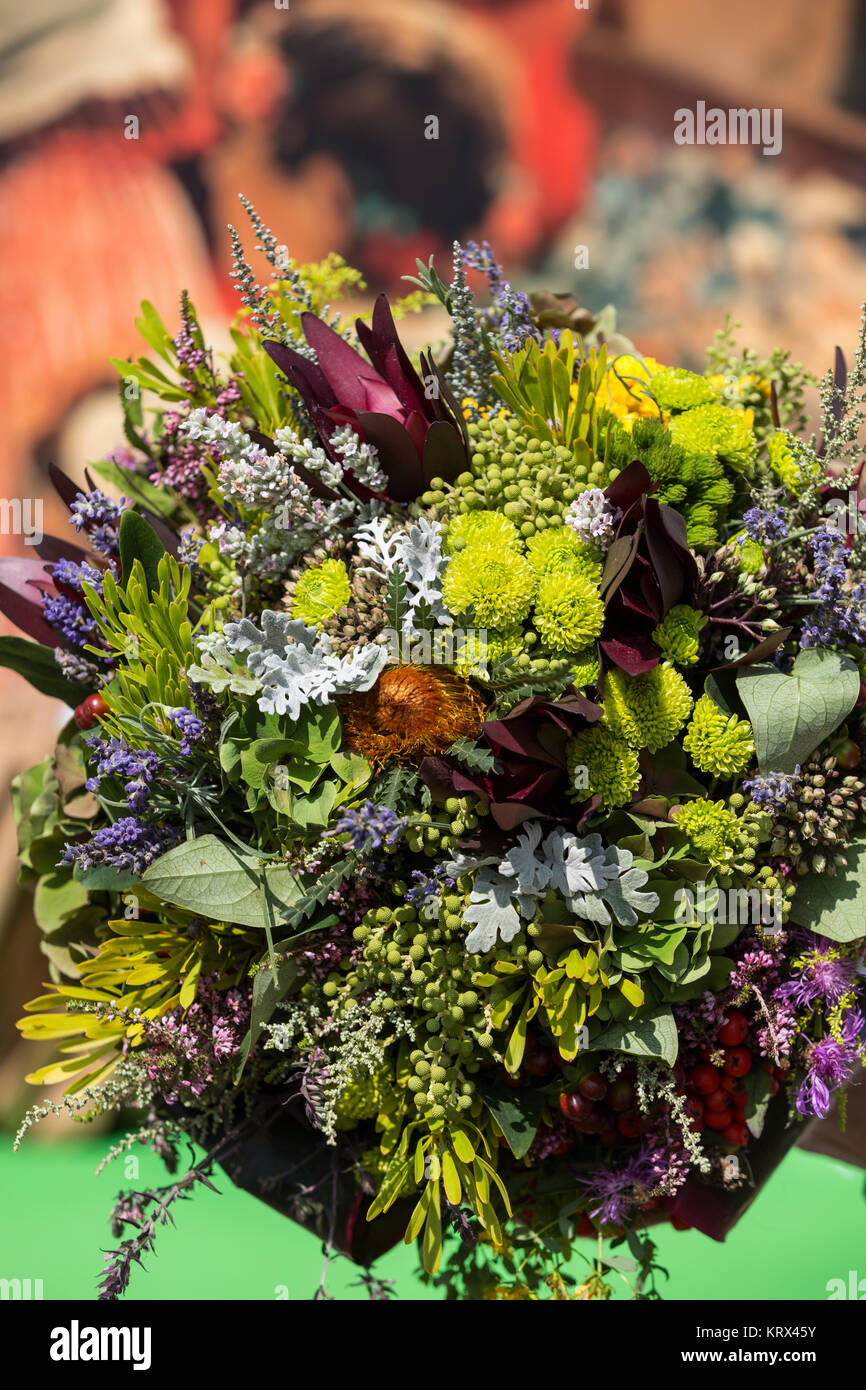 beautiful bouquets of flowers and herbs Stock Photo - Alamy