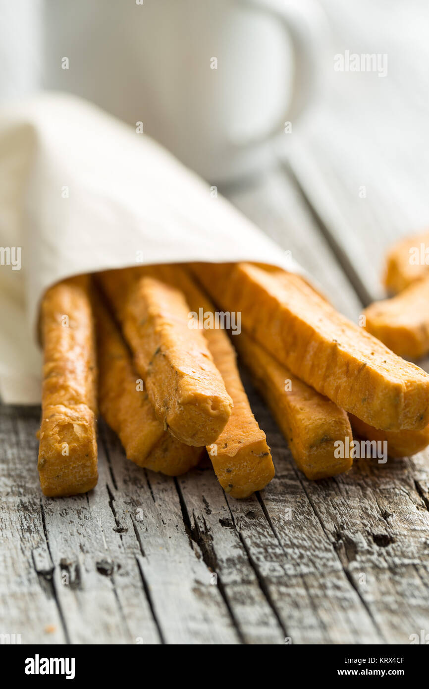 Crispy bread sticks Stock Photo - Alamy