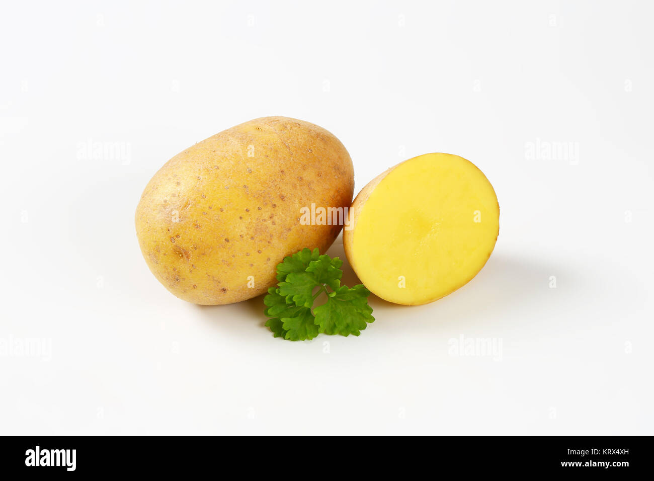 one and half potatoes Stock Photo - Alamy