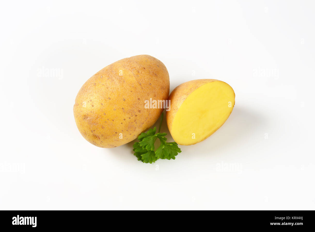 one and half potatoes Stock Photo - Alamy