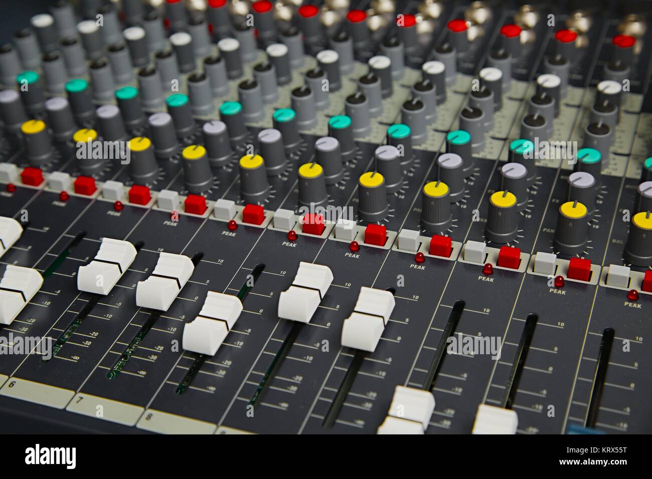 Audio Mixer Board Stock Photo - Alamy