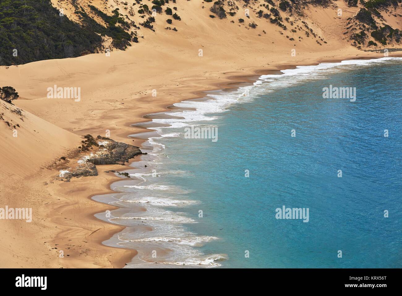 Remote Sandy Beach Stock Photo - Alamy
