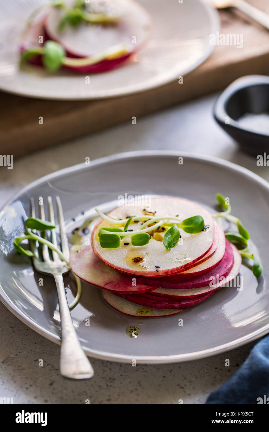 Apple with Beetroot salad Stock Photo - Alamy
