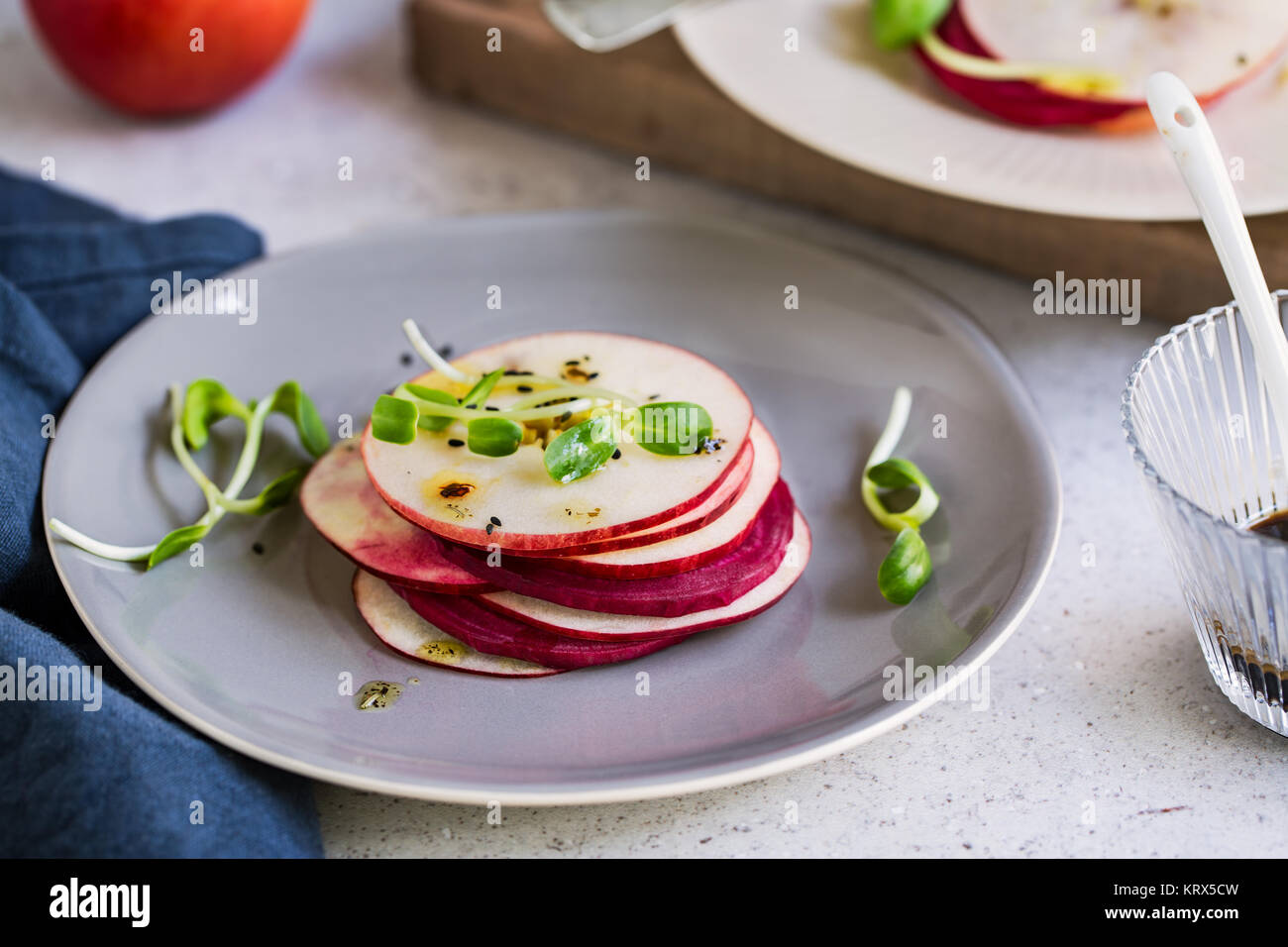 Apple with Beetroot salad Stock Photo - Alamy