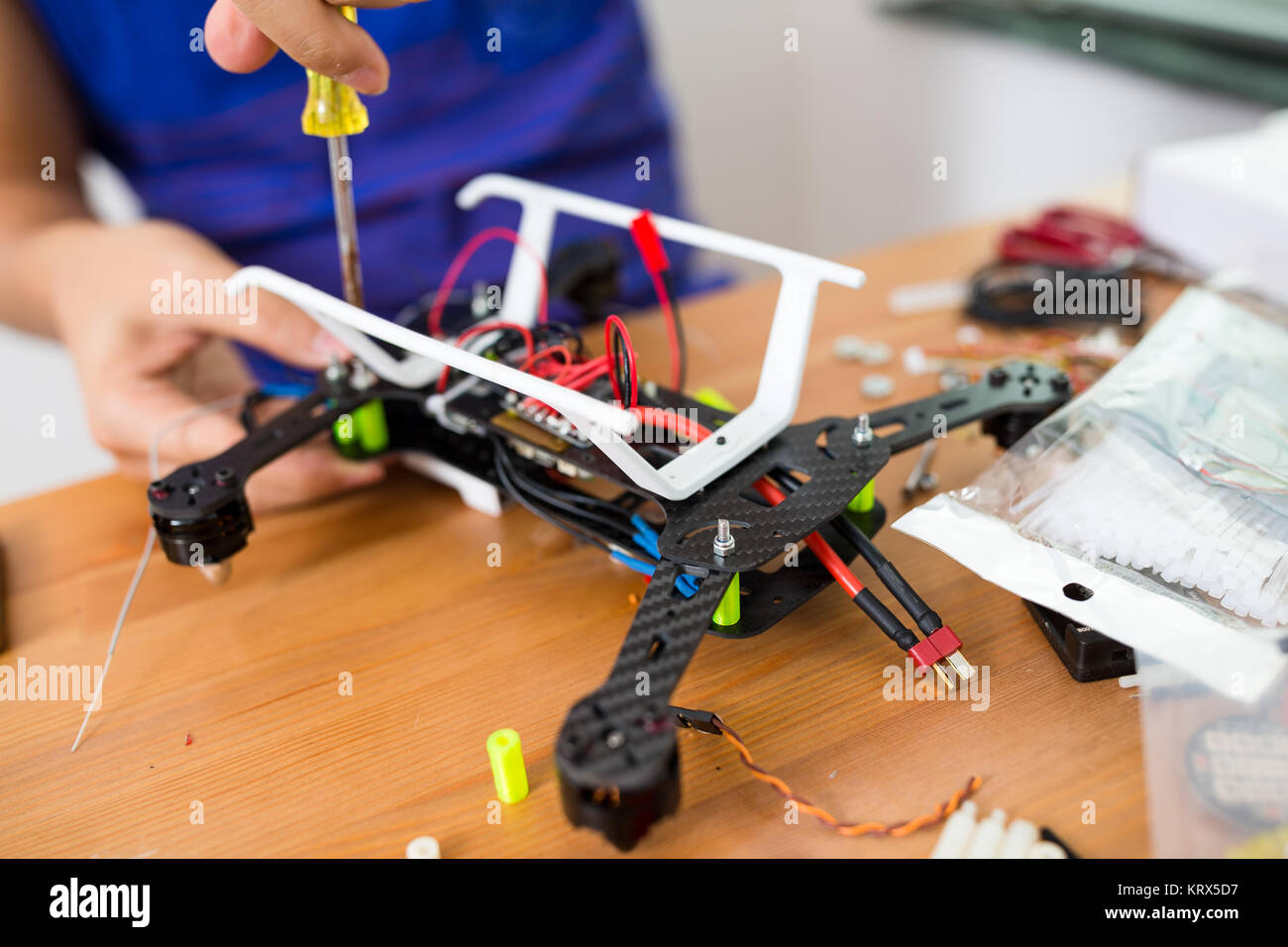 Building of flying drone Stock Photo - Alamy