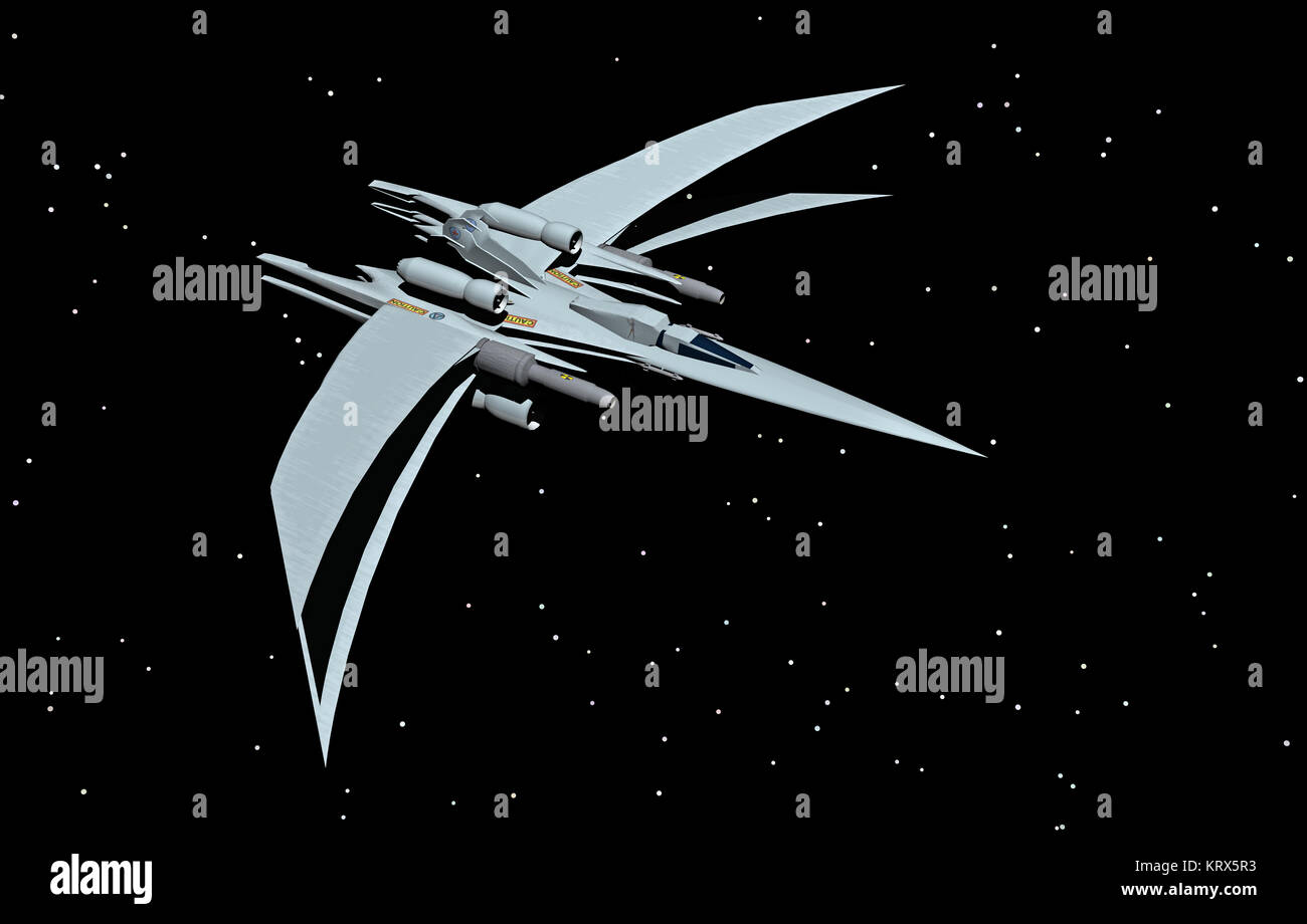 space cruiser in space Stock Photo - Alamy