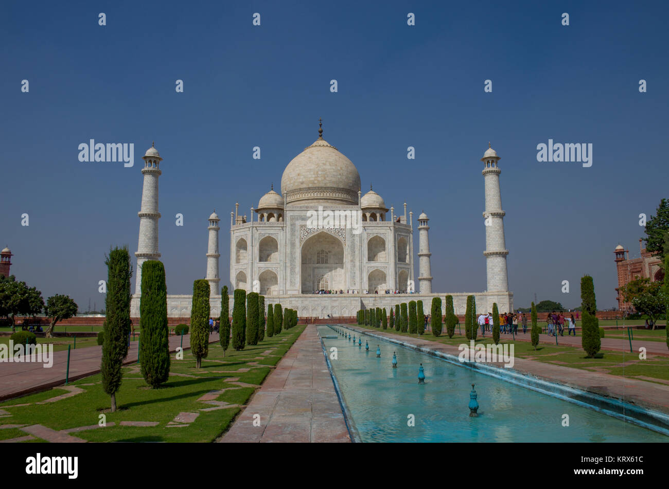 Taj Mahal the mausoleum in Agra India Stock Photo - Alamy