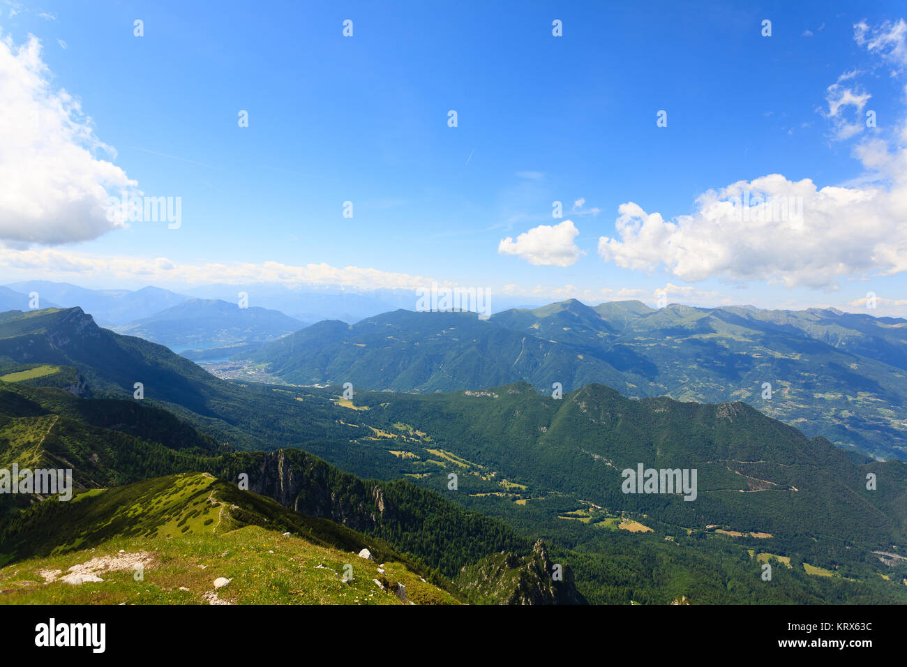 Mountain panorama, Italy Stock Photo - Alamy
