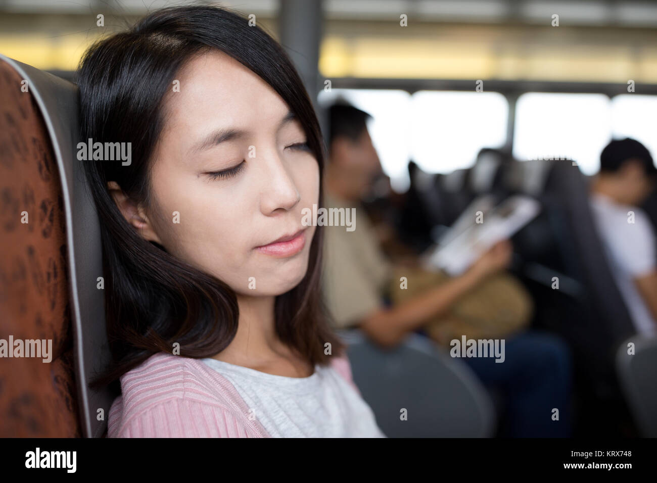 Woman sleeping inside the ship cabin Stock Photo - Alamy